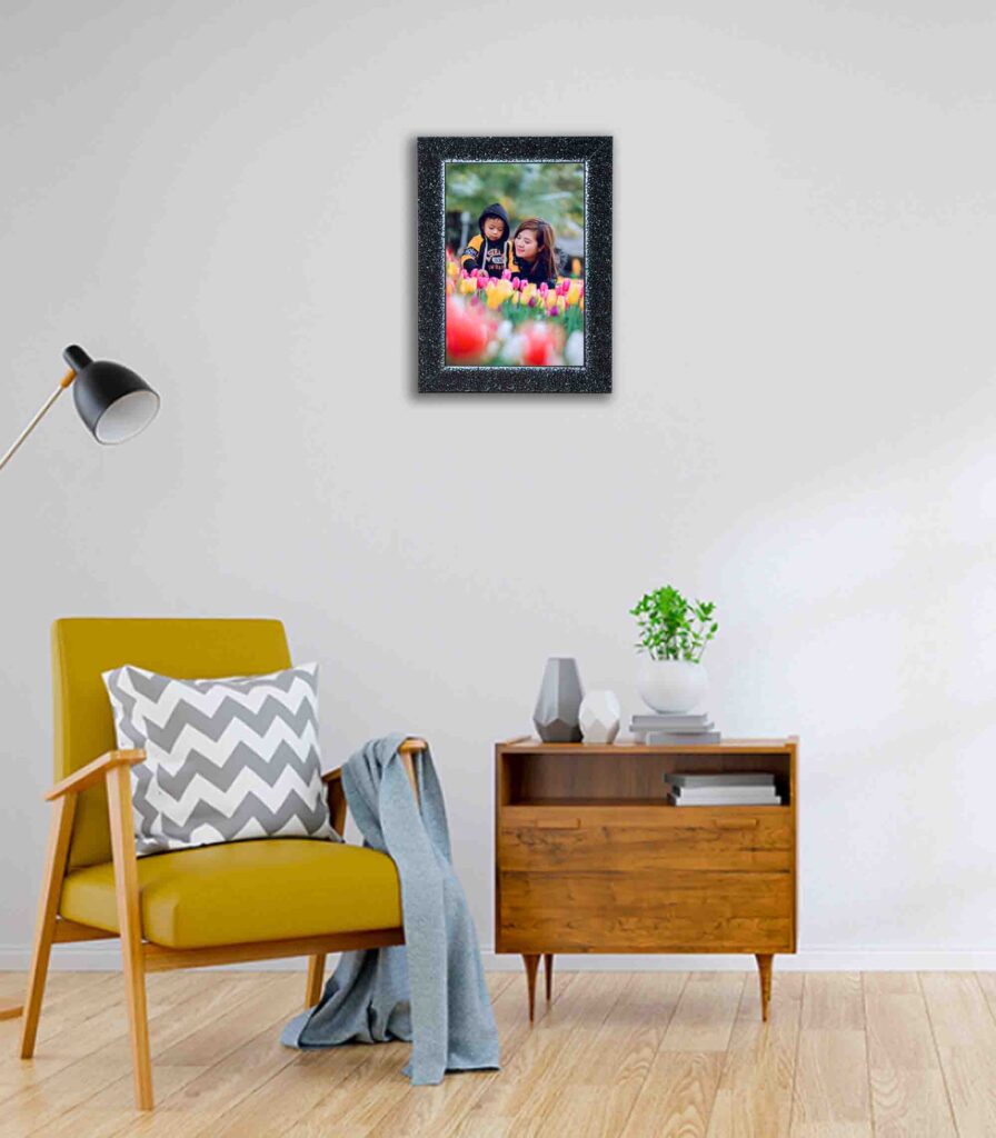 A6 Size (4x6 inch) Frame With Photo Print ( Black Frame ) - Anand Gifts